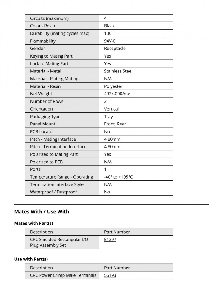 MOLEX 558900411 technical document page 3