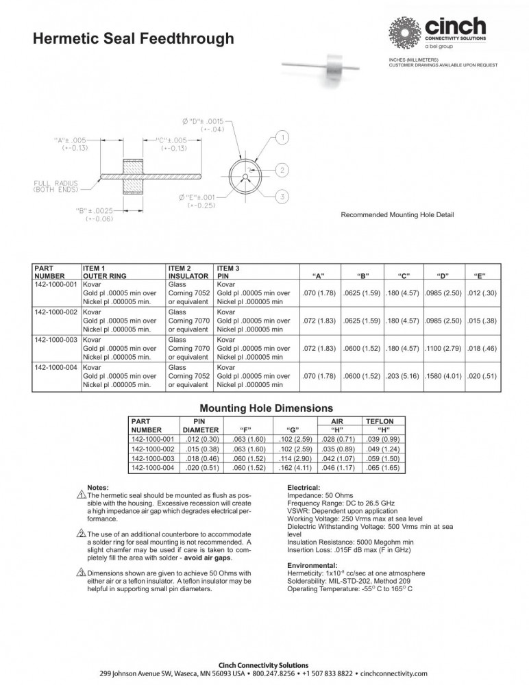 142-1000-002 technical drawing page 1