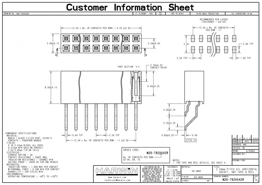 M20-7921042R technical document page 1