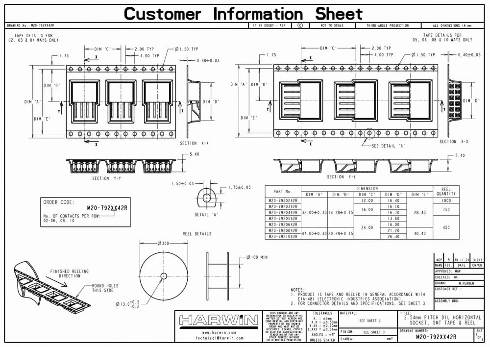M20-7921042R technical document page 2