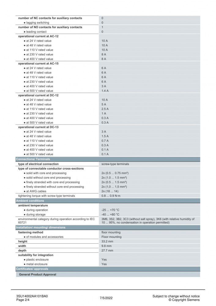 Product document page 2