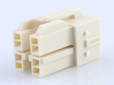 CP-6.5 Receptacle Housing, Glow-Wire Capable, 6.50mm Pitch, Dual Row, 2 Circuits, Brown