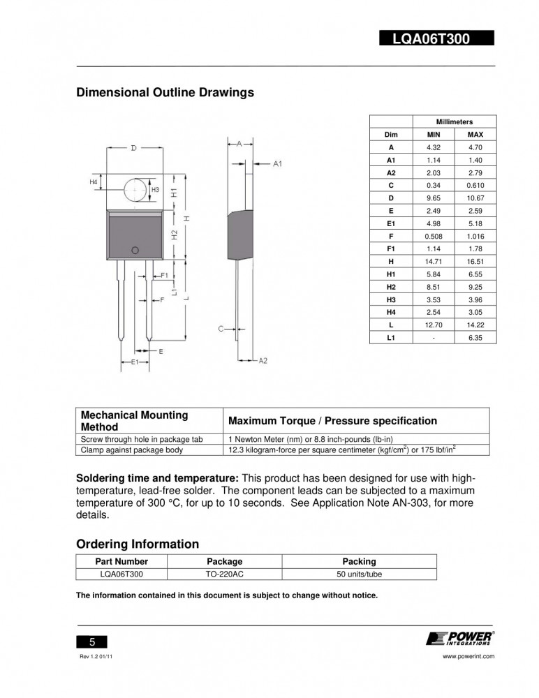 LQA06T300 datasheet page 5