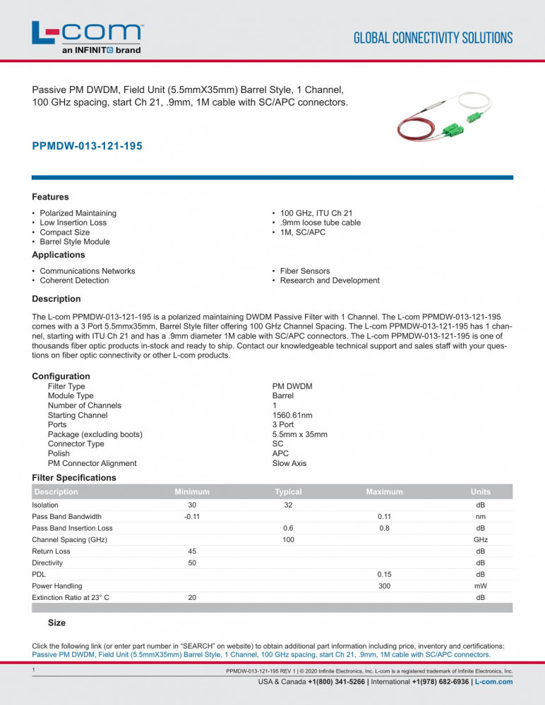 PPMDW-013-121-195 technical document page 1