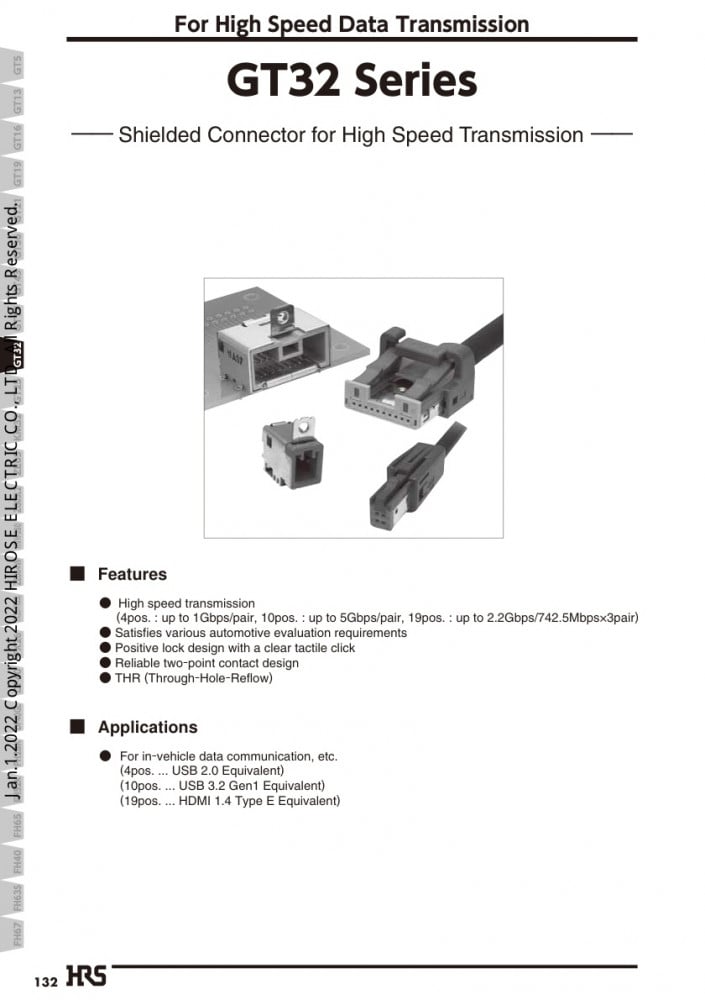 HRS GT32 series document page 1