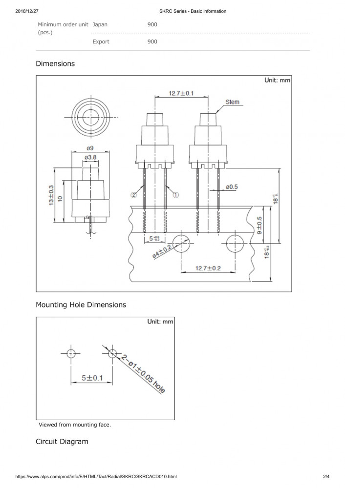 SKRCACD010 technical document page 2