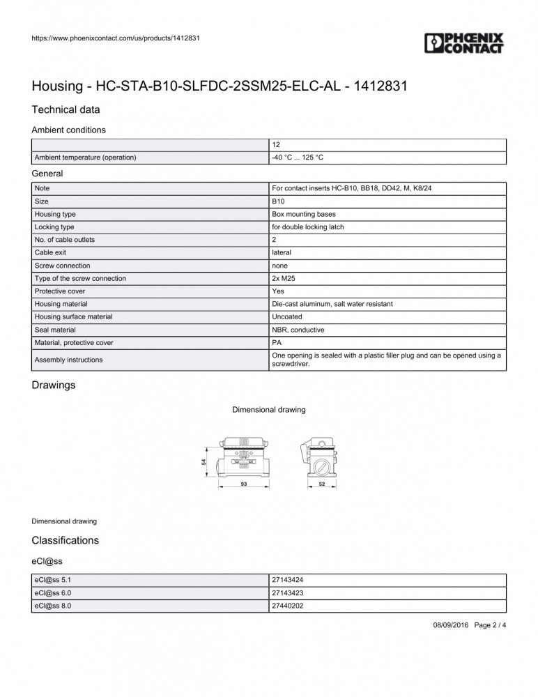Phoenix Contact 1412831 product catalog page 2