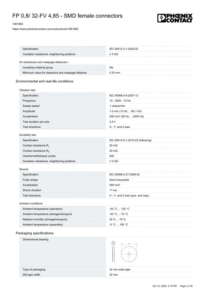 Phoenix Contact 1061662 technical document page 4