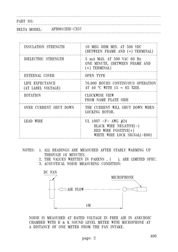 AFB0612EH-CX57 specification page 2
