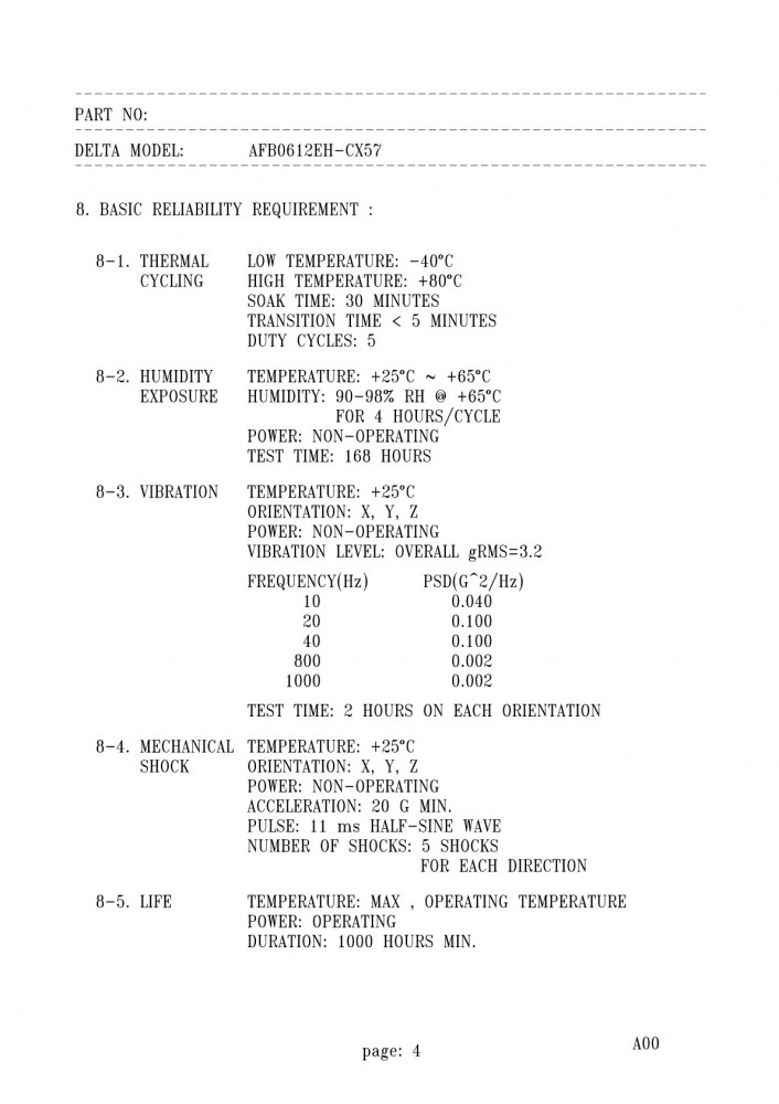 AFB0612EH-CX57 specification page 4