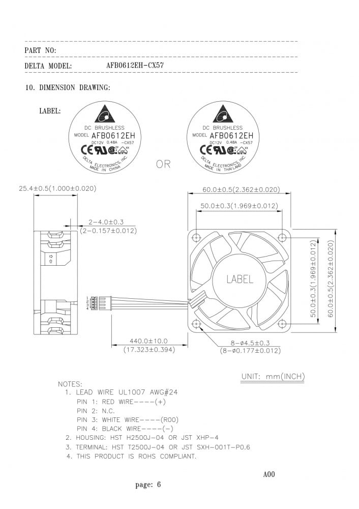AFB0612EH-CX57 specification page 6