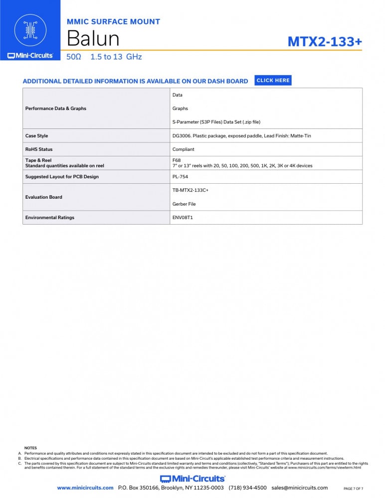 MTX2-133+ datasheet page 7