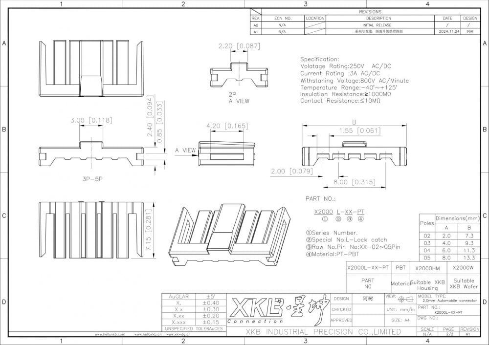 X2000L-04-PT technical drawing preview