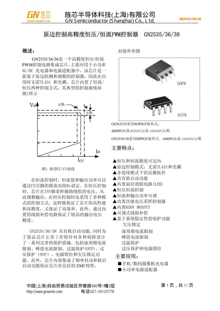 GN2535 datasheet page 1