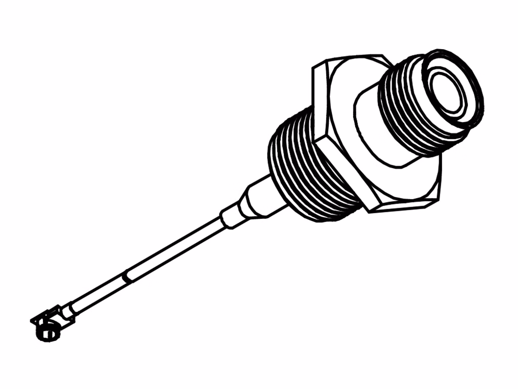 FAKRA SMB Straight Plug Keying Code C Blue to FAKRA SMB Straight Jack Keying Code C Blue on RG-316 Cable, 1180.00mm Length, 50 Ohms