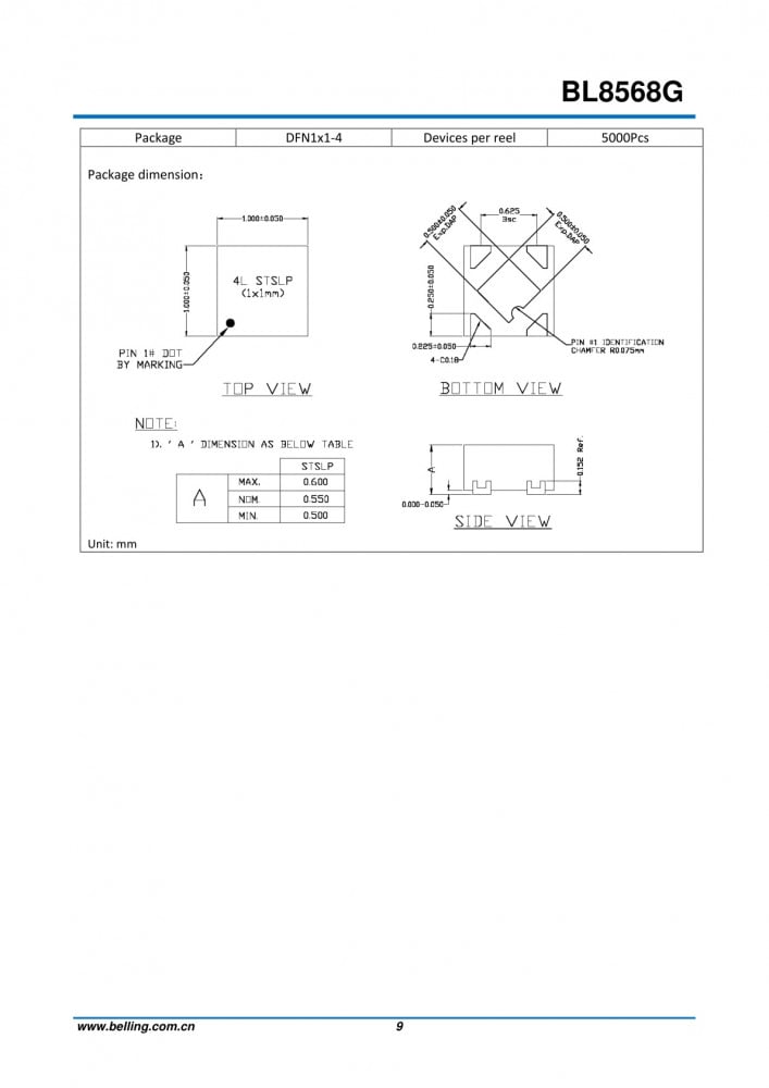 BL8568G datasheet page 9