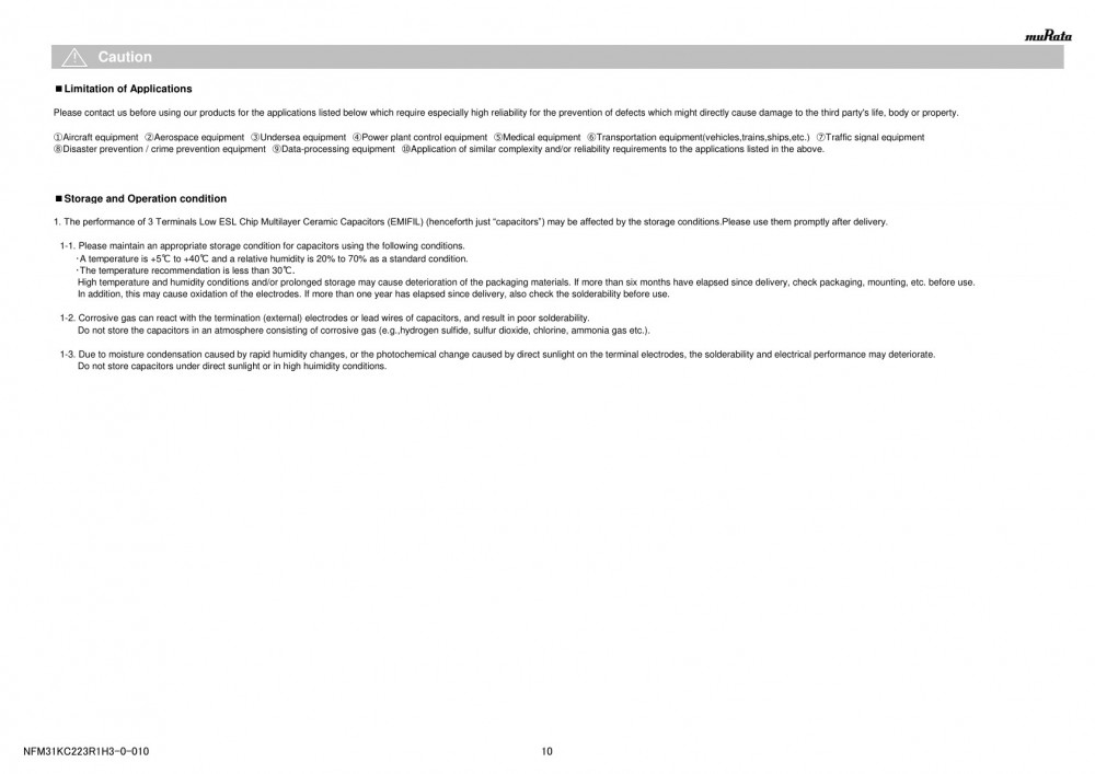 NFM31KC223R1H3L datasheet page 10
