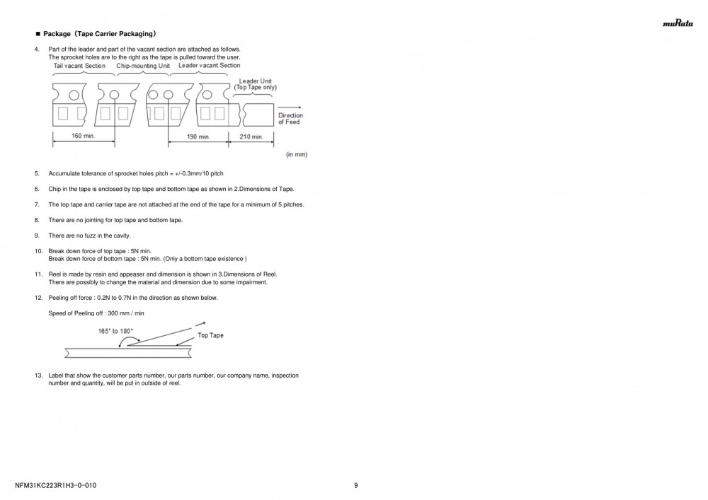 NFM31KC223R1H3L datasheet page 9