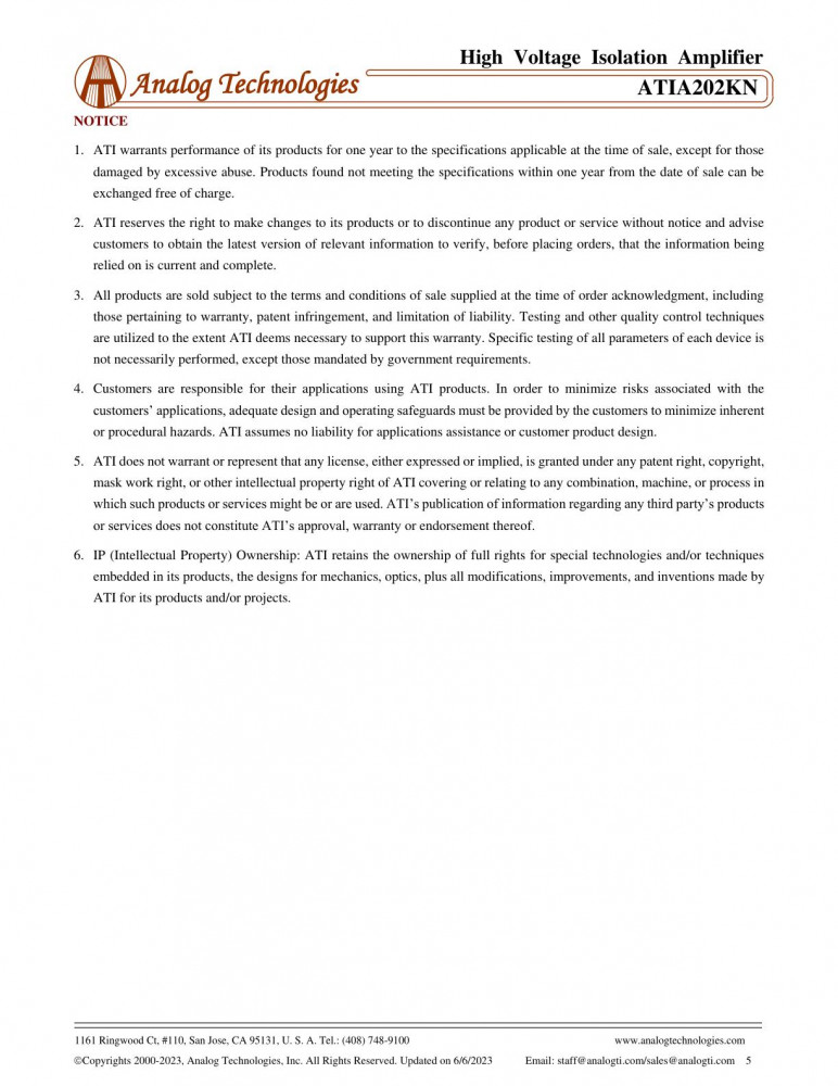 ATIA202KN technical document page 5