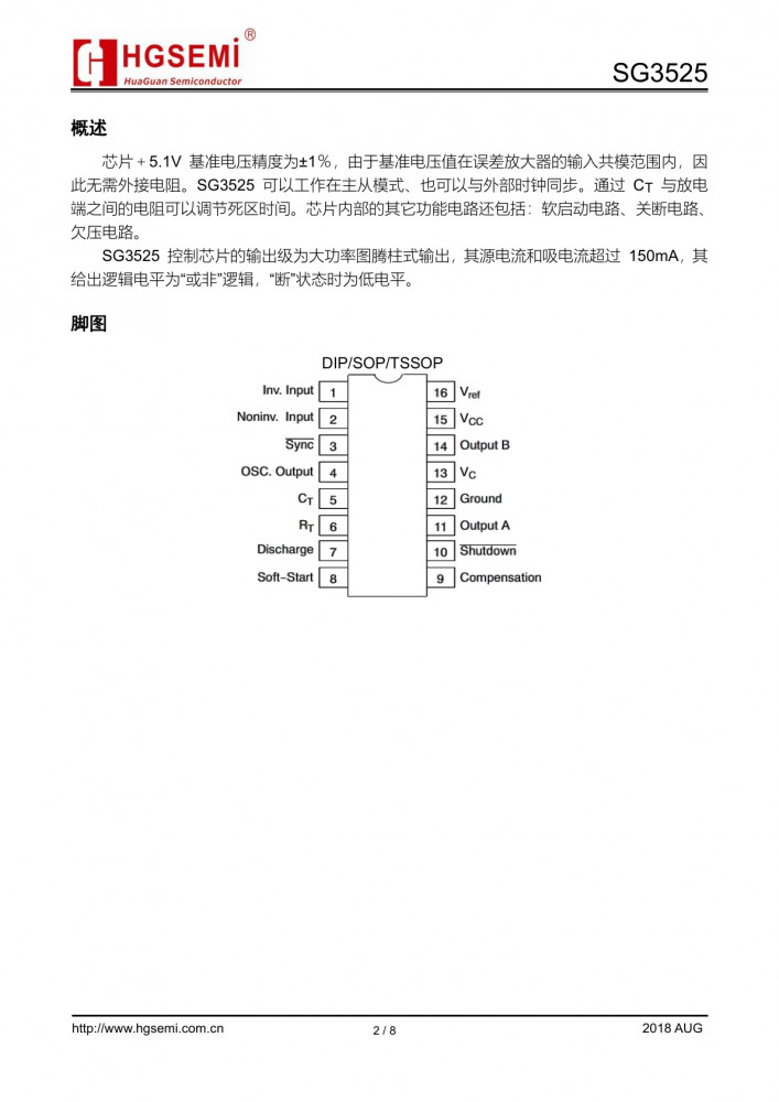 SG3525MT/TR technical document page 2