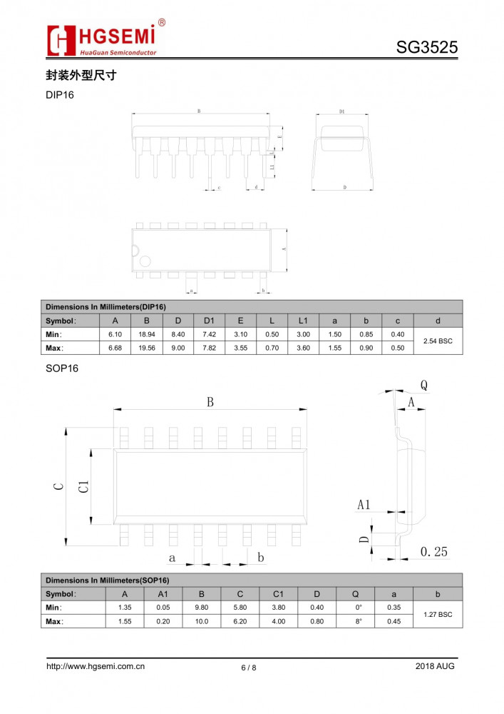 SG3525MT/TR technical document page 6
