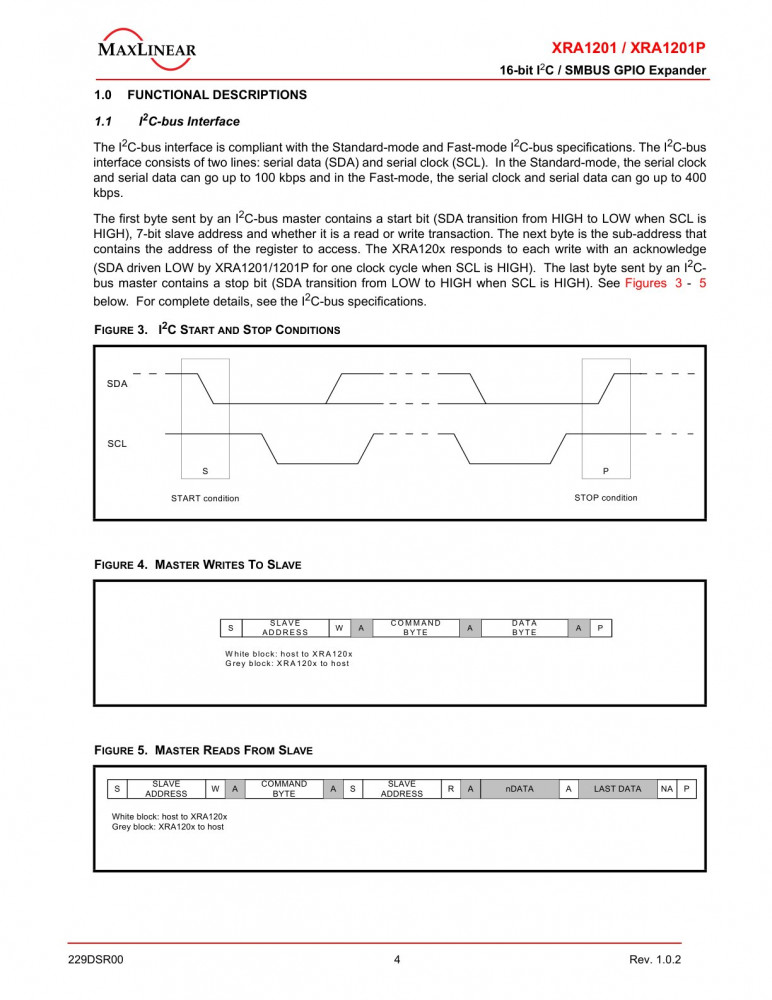 XRA1201 datasheet page 4