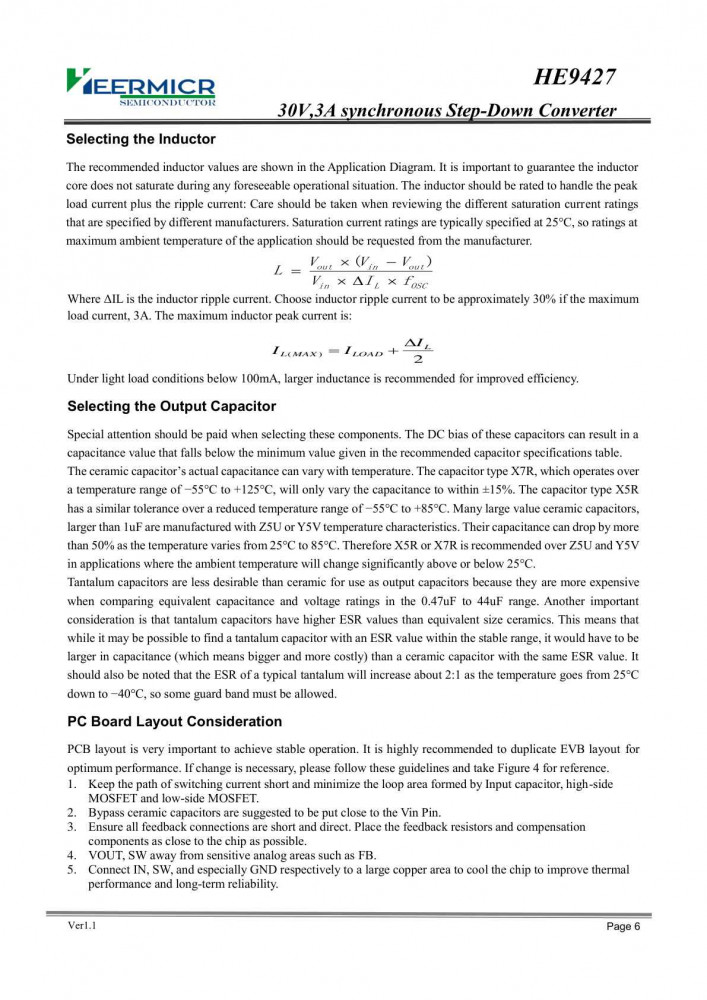 HE9427 datasheet page 6