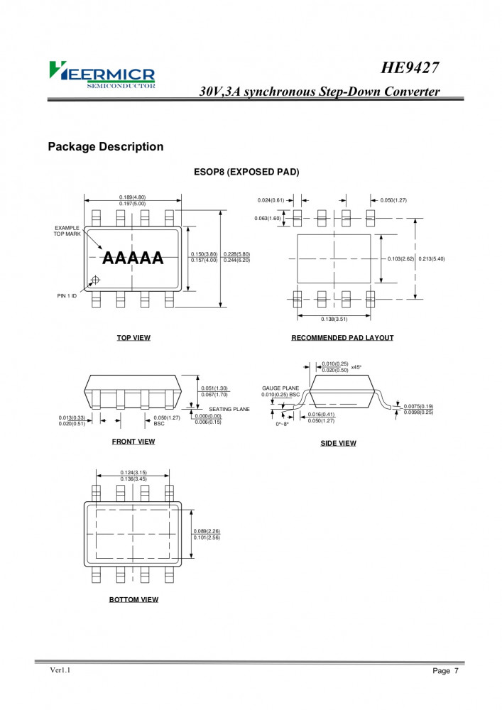 HE9427 datasheet page 7