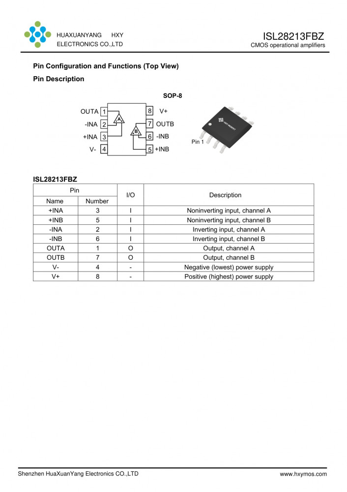 ISL28213FBZ-HXY datasheet page 2