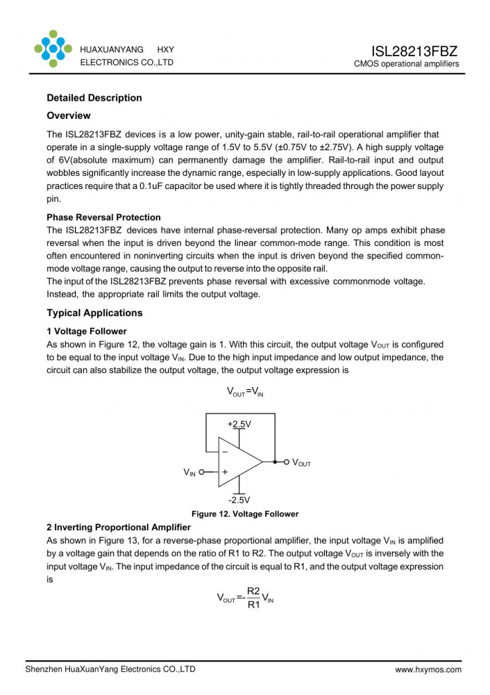 ISL28213FBZ-HXY datasheet page 8