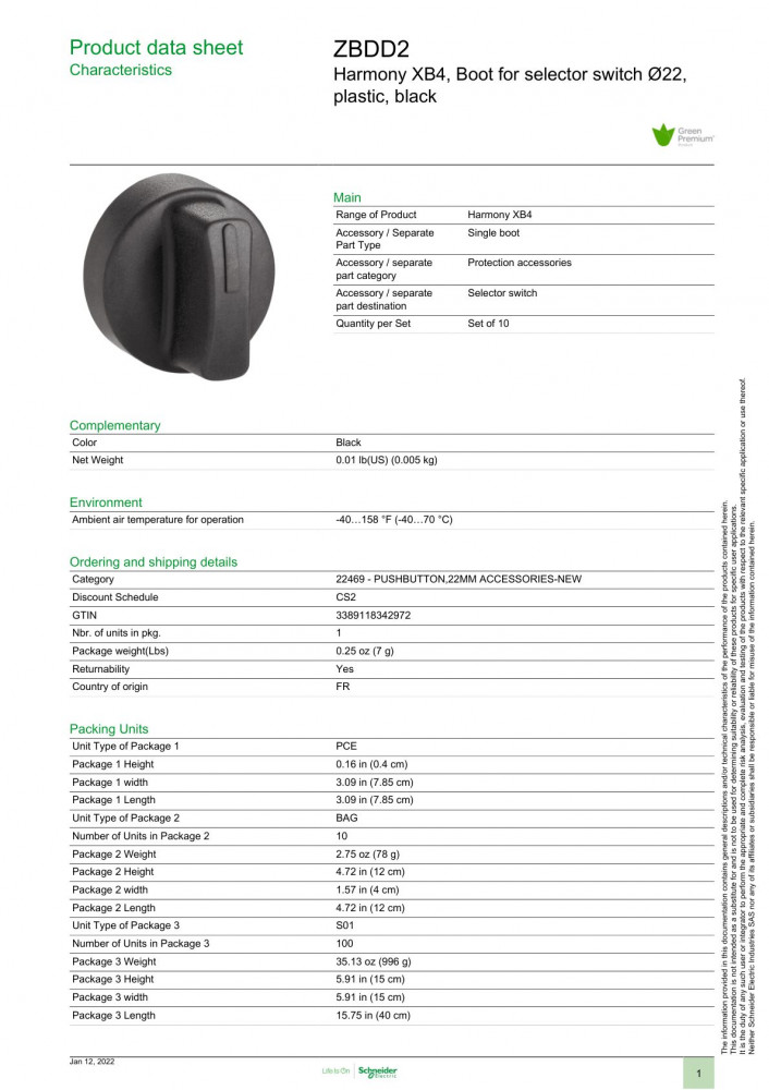 ZBDD2 technical document page 1