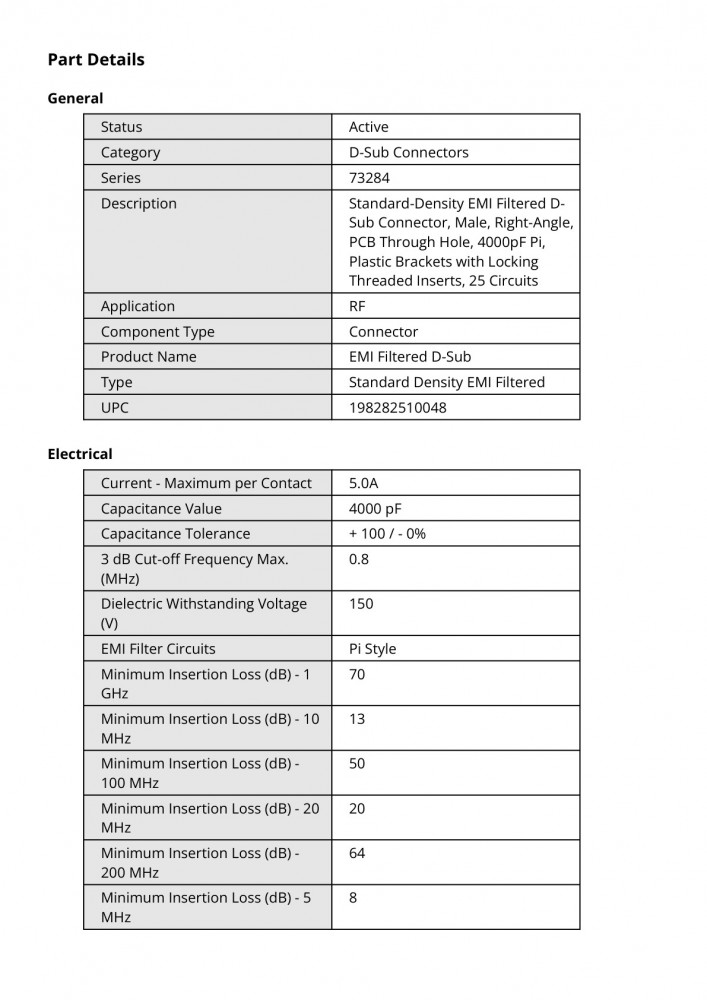 MOLEX 732840721 technical document image, page 2
