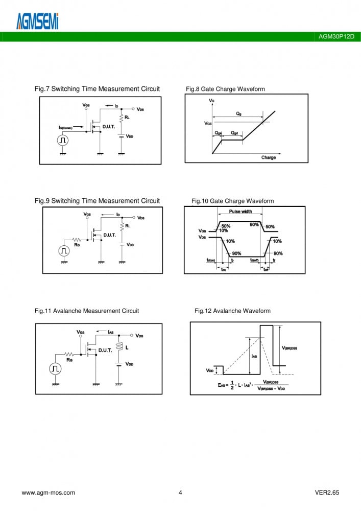 AGM30P12D datasheet page 4