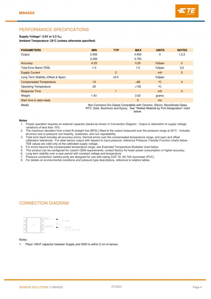 4525-SS5A001GP datasheet page 4