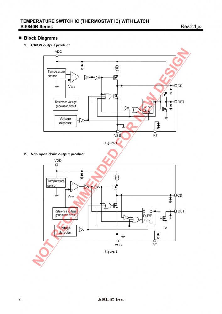 ABLIC S-5840B Series datasheet page 2