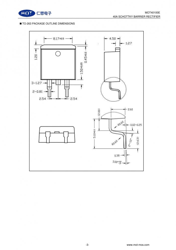 MOT40100E datasheet page 3