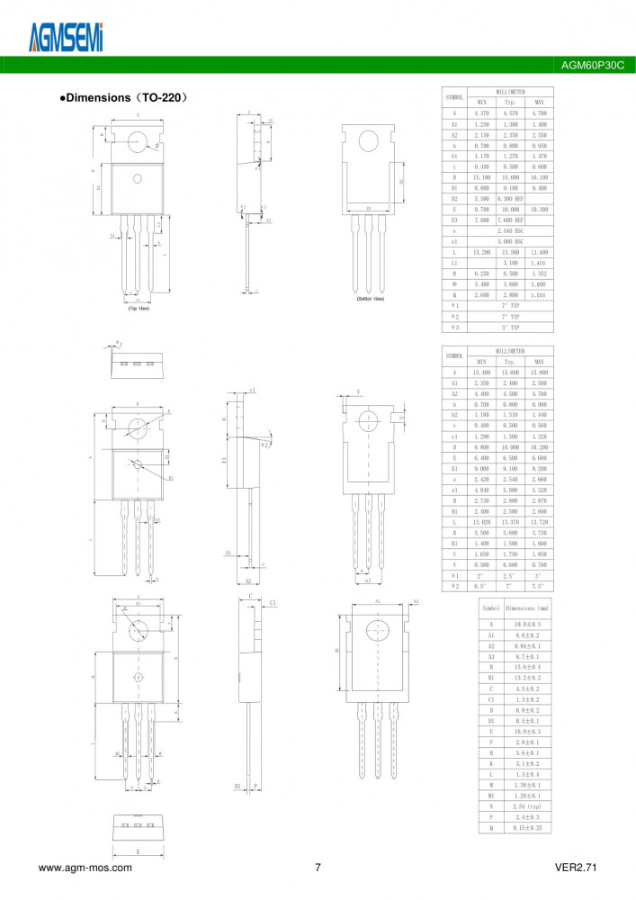 AGM60P30C datasheet page 7