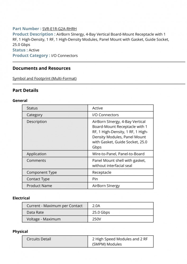 SVR-E1R-G2A-RHRH technical document page 1