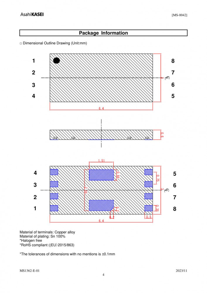 AKM MS-0042 datasheet page 4