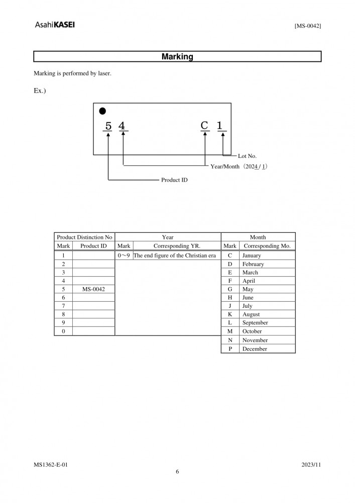 AKM MS-0042 datasheet page 6