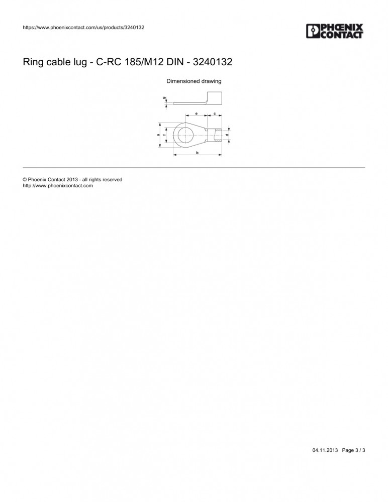 Phoenix Contact 3240132 dimensioned drawing