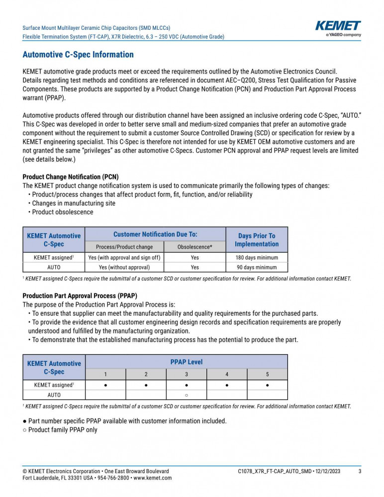 KEMET FT-CAP datasheet page 3