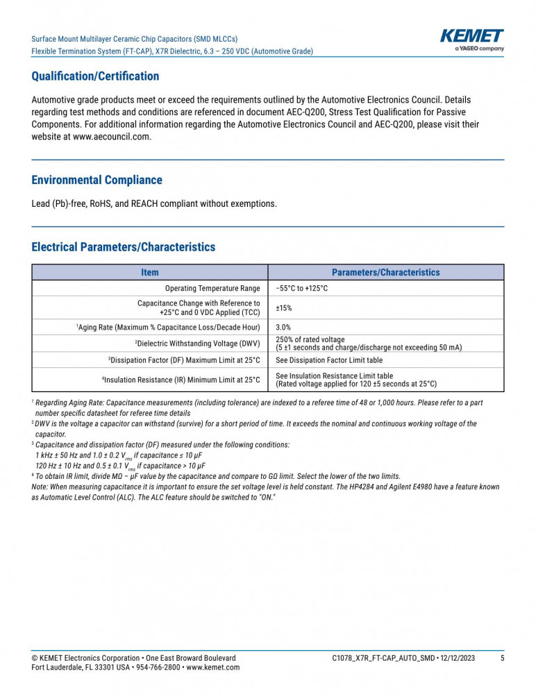 KEMET FT-CAP datasheet page 5