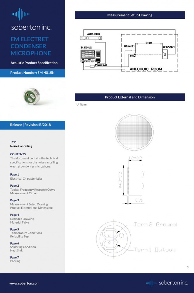 433-1230-KIT acoustic specification page 3