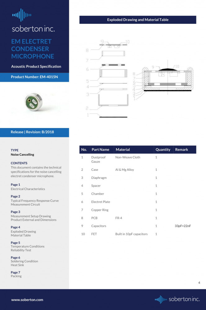 433-1230-KIT acoustic specification page 4