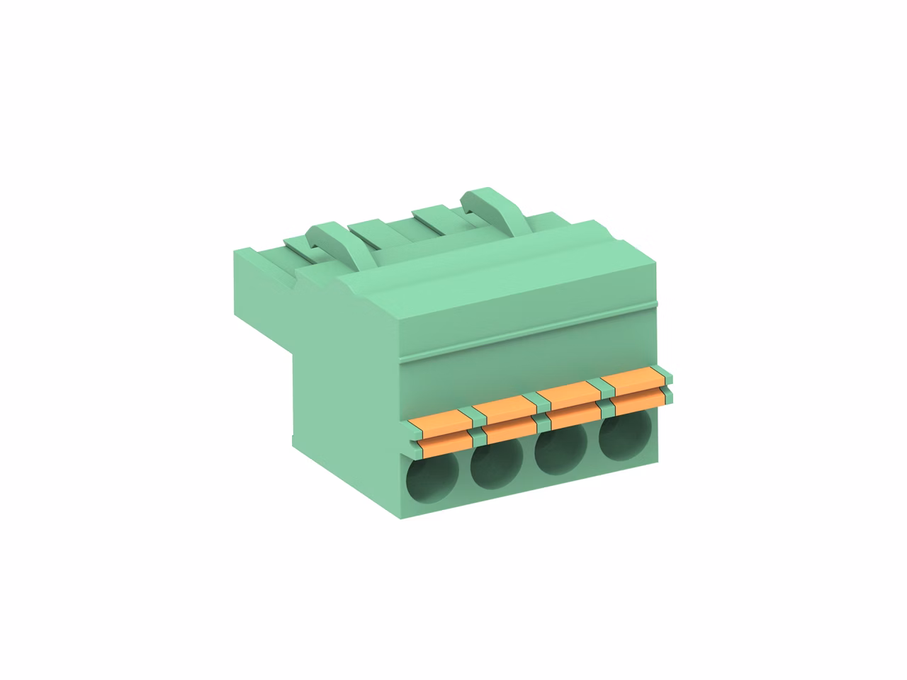 5.08mm Pitch Eurostyle Horizontal Plug, Spring-Type, In-Line, 4 Circuits for sale