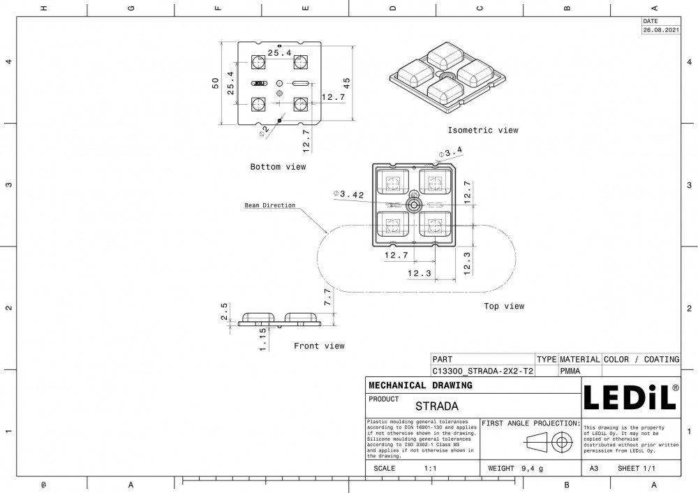 STRADA-2X2-T2 product drawing preview