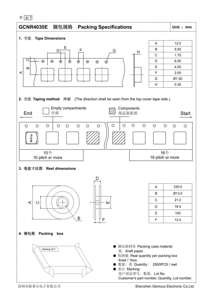 GCNR4030E datasheet page 6