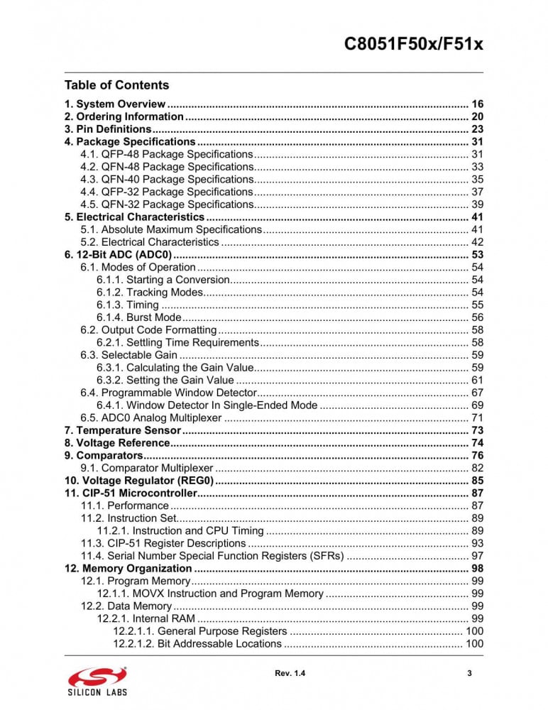 C8051F503-IQ datasheet page 3