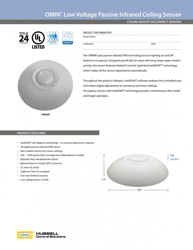 OMNIIR product document image 1